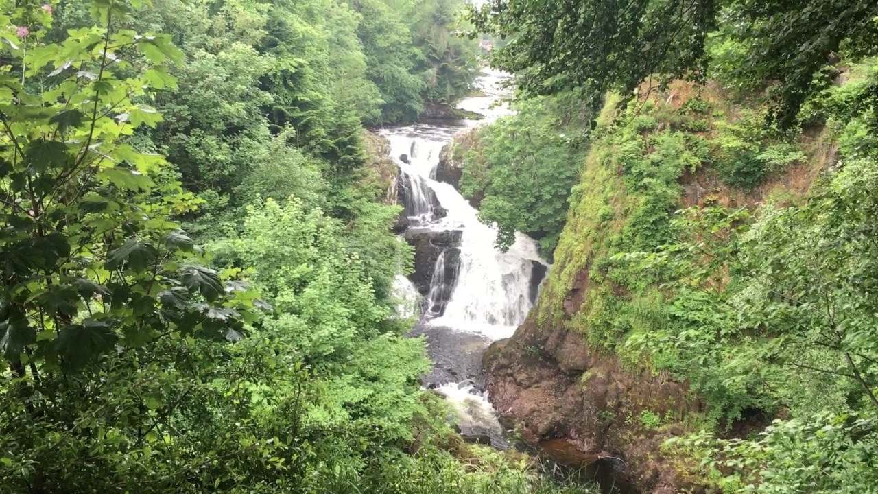 Reekie linn waterfall Angus -Scotland - YouTube