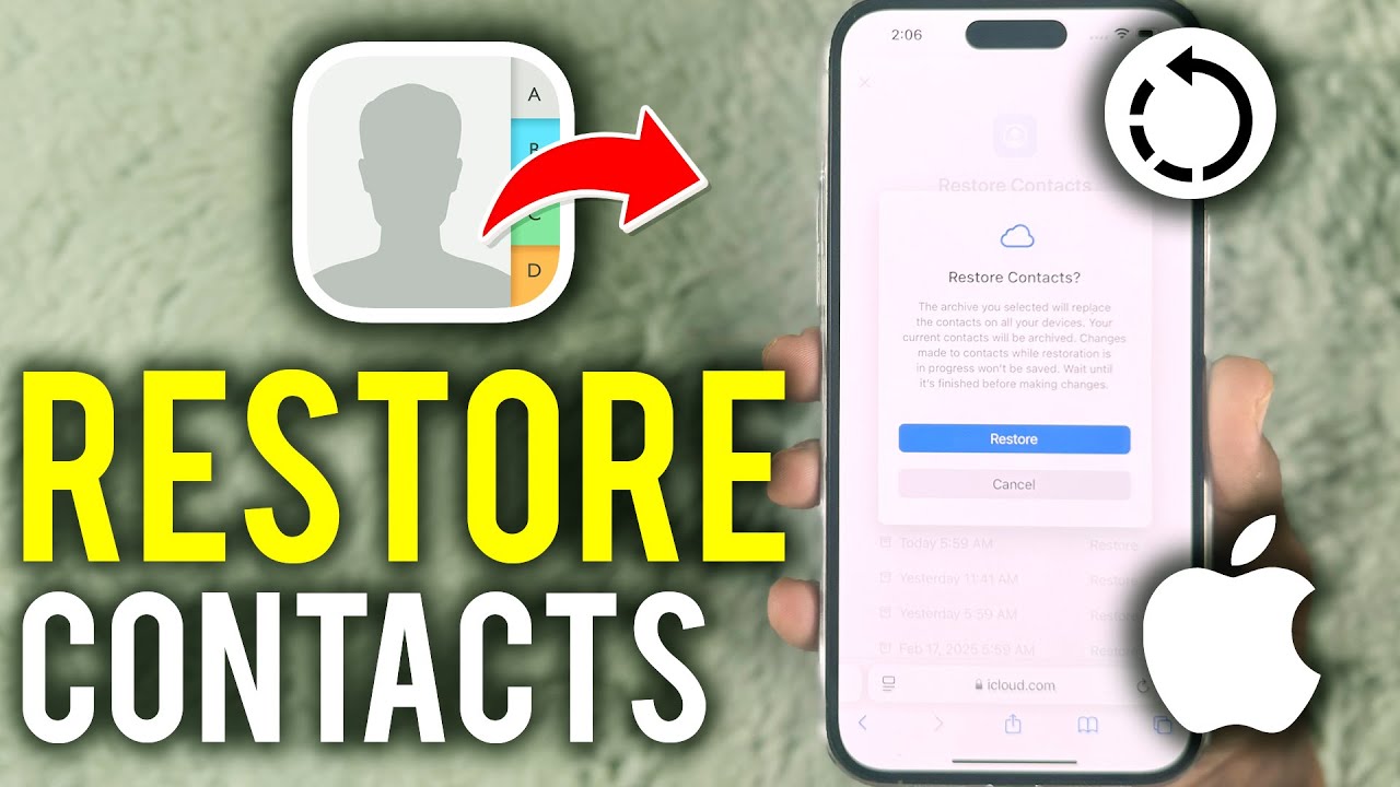 How To Restore Contacts on iPhone - Full Guide - YouTube