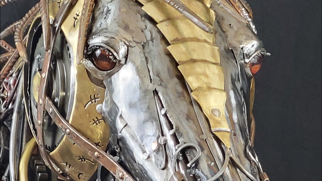 Amazing Brass, Copper, and Steel horse from Reclaimed Objects by artist ...