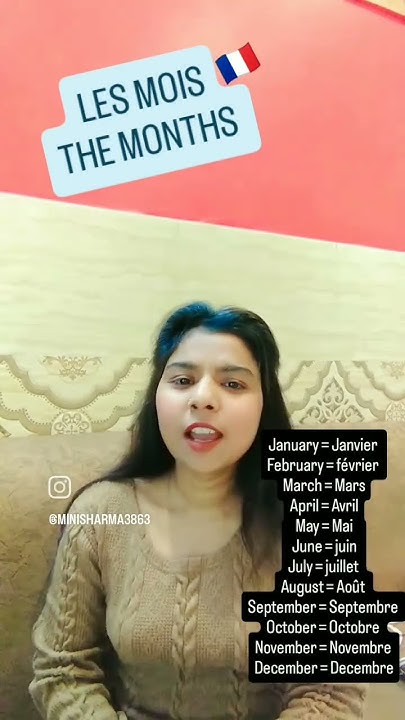 The Months of the year In french ( Les Mois de l'année) #short # ...