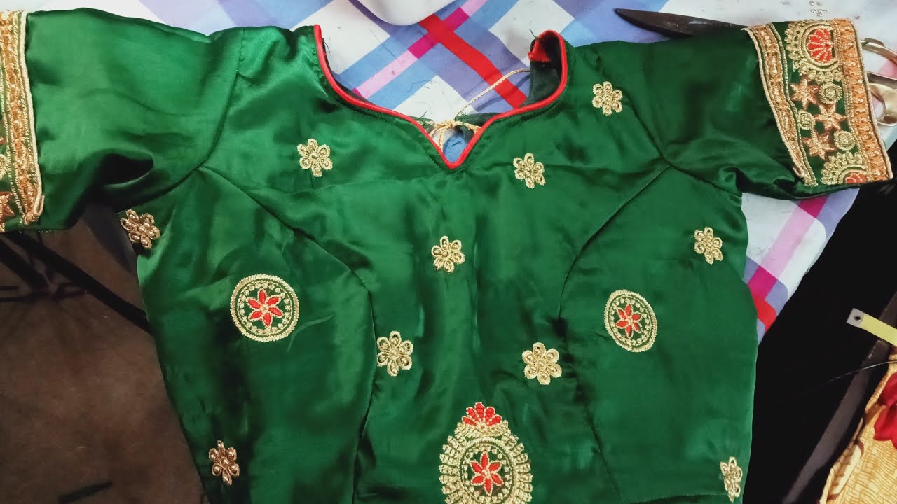 Diamond shape blouse design cutting stitching, blouse cutting stitching ...