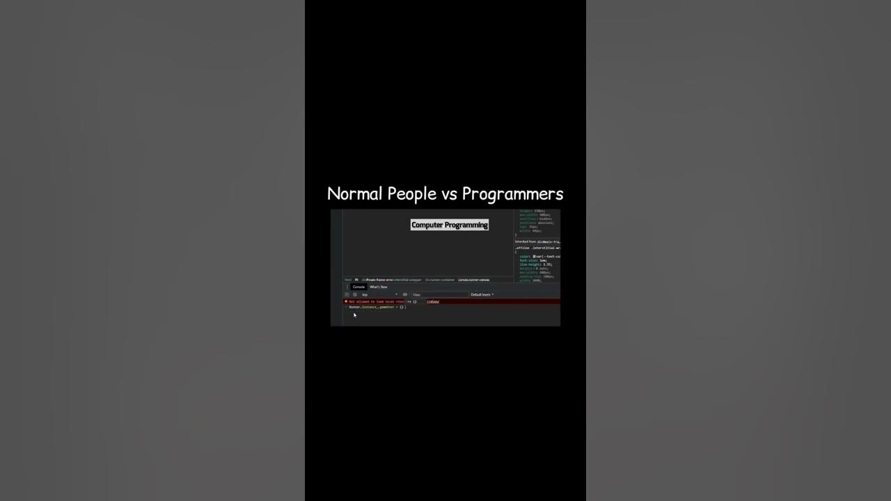 Normal people vs programmer memes #short - YouTube