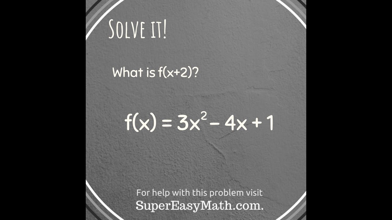 MPOTD - Solving for x - YouTube