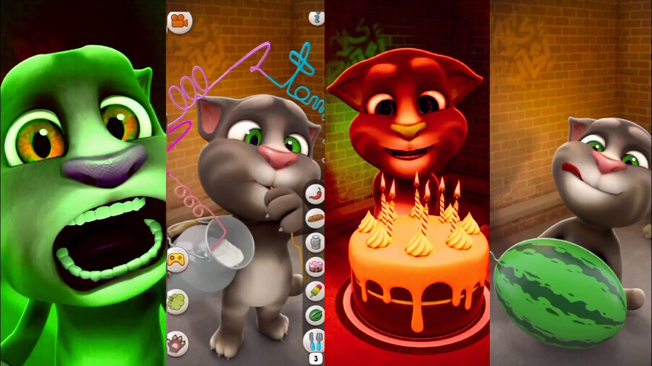 my Talking Tom colors game video - YouTube