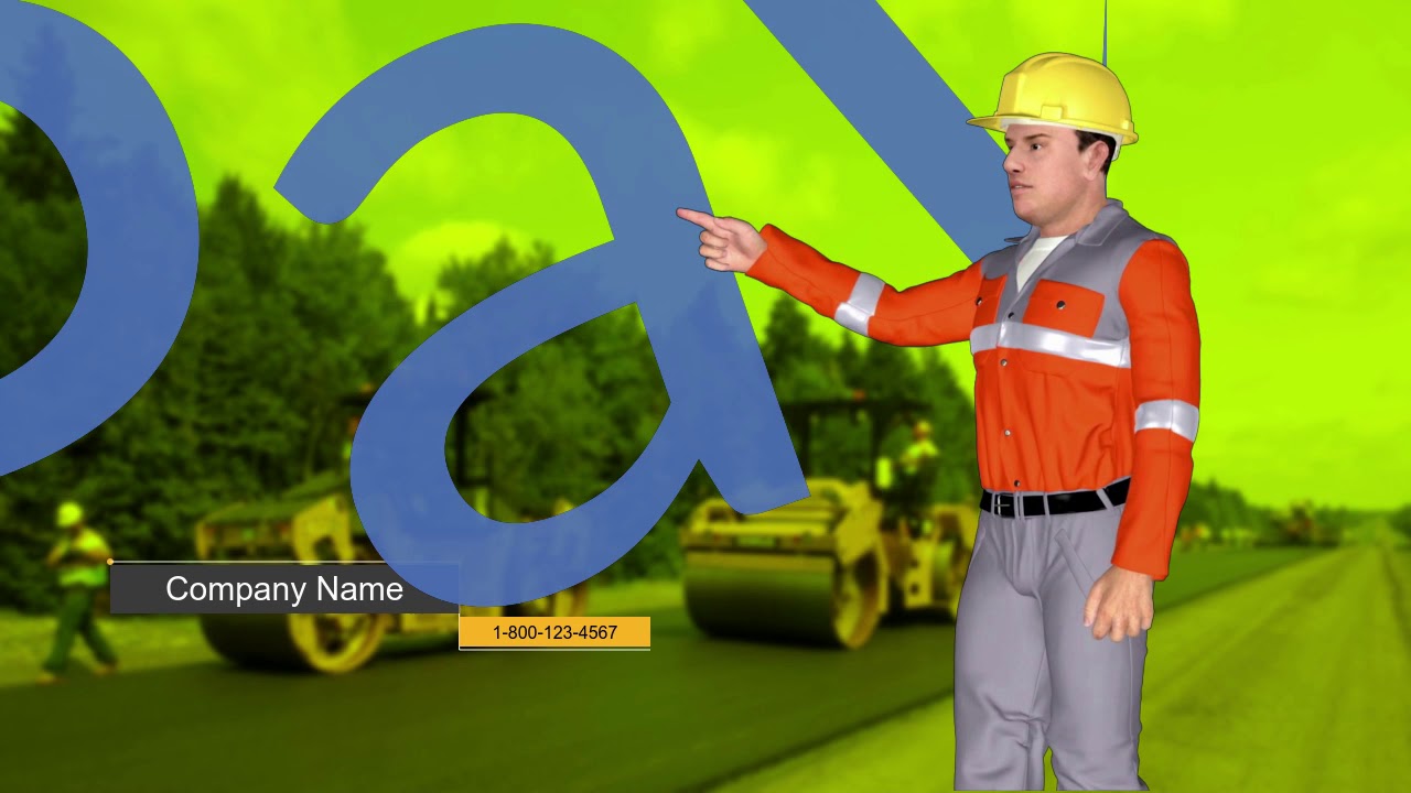 Paving Animation Video Example - YouTube