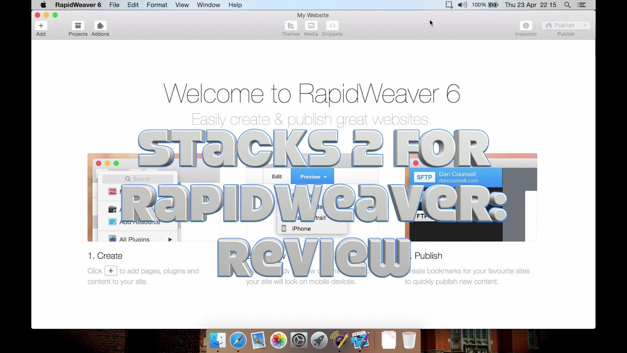 Stacks 2 Plugin for RapidWeaver: Review - YouTube