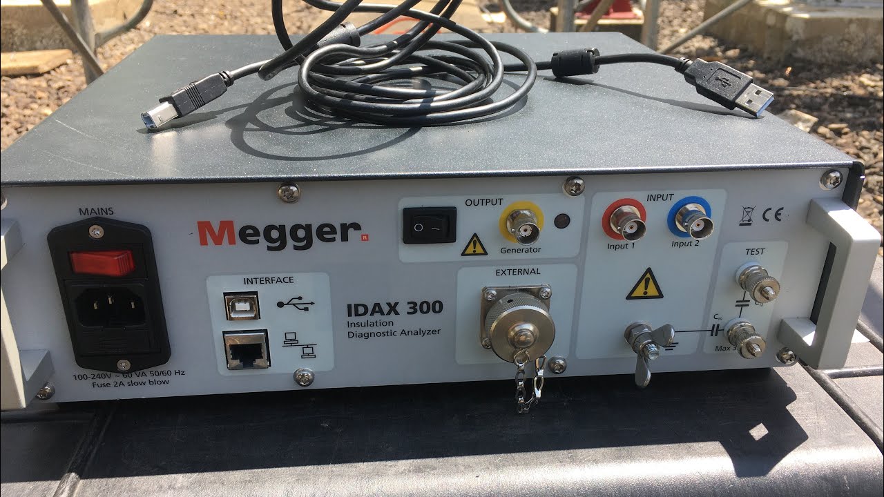 Megger IDAX 300 Insulation Diagnostic Analyzer - YouTube