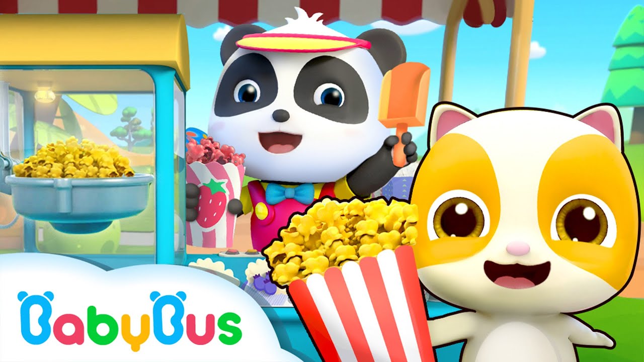 Popcorn delicios 🍿 Învățăm culorile și fructele | Cântece BabyBus în ...