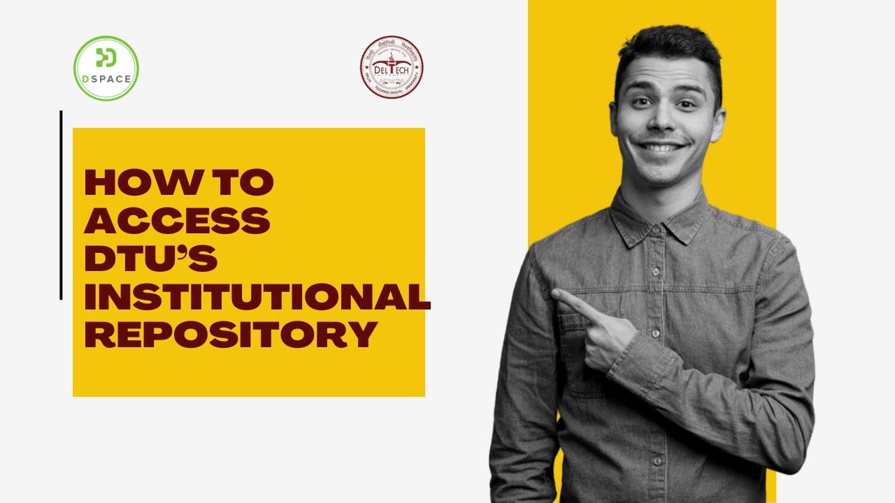DTU's Institutional Repository Tutorial - YouTube