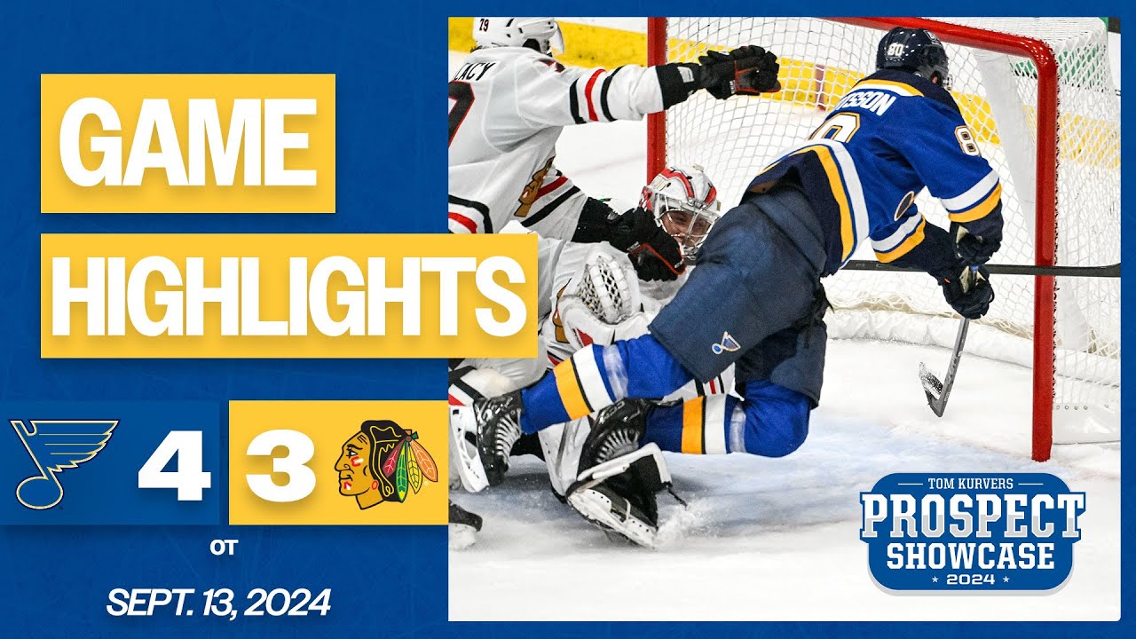 Prospect Game Highlights: Blues 4, Blackhawks 3 (OT) - YouTube