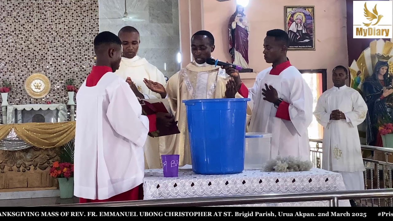 FIRST THANKSGIVING MASS OF REV. FR. EMMANUEL UBONG CHRISTOPHER AT ST ...