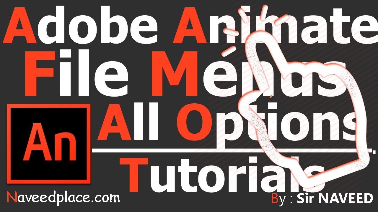 Adobe Animate File Menus - Tutorials With Video Lecture - YouTube