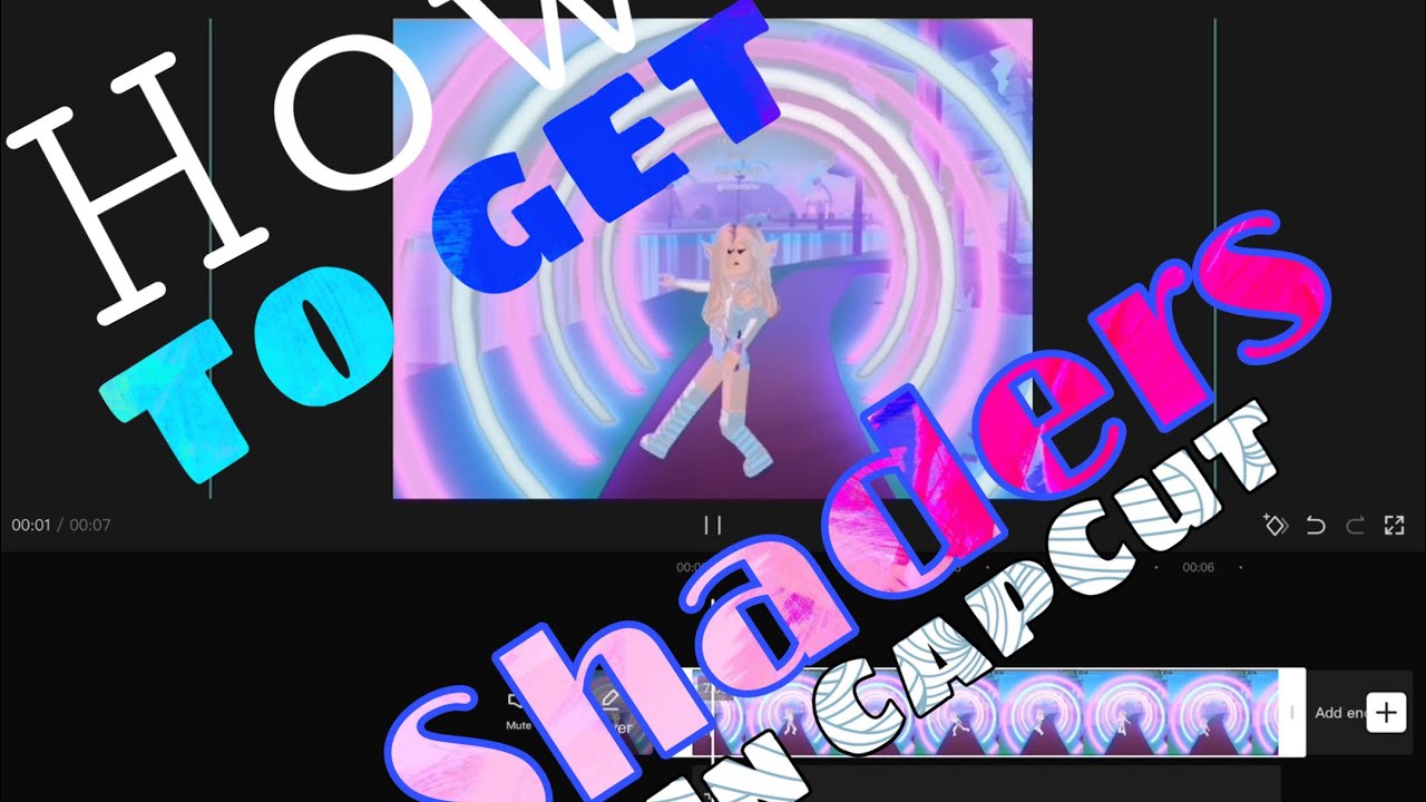 How to get shaders in Roblox MOBILE (CapCut) 2023 - YouTube