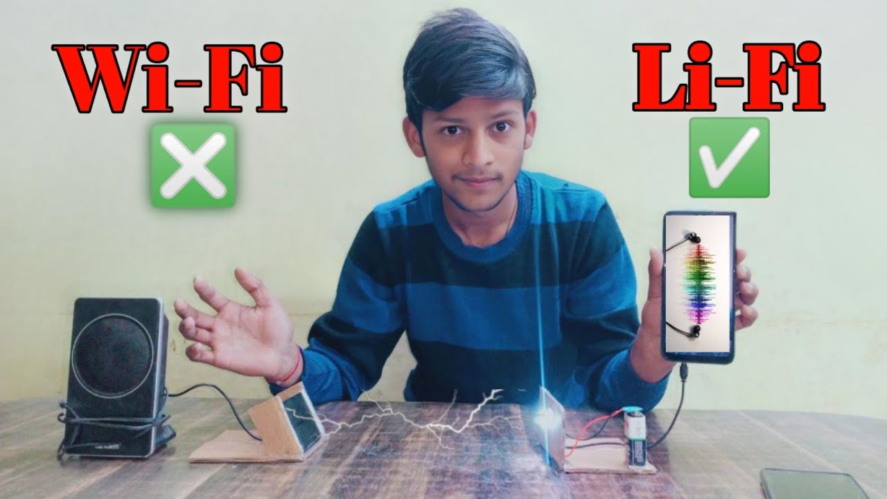Li-Fi Project | How To Transmit Data With Light | Best School Science ...