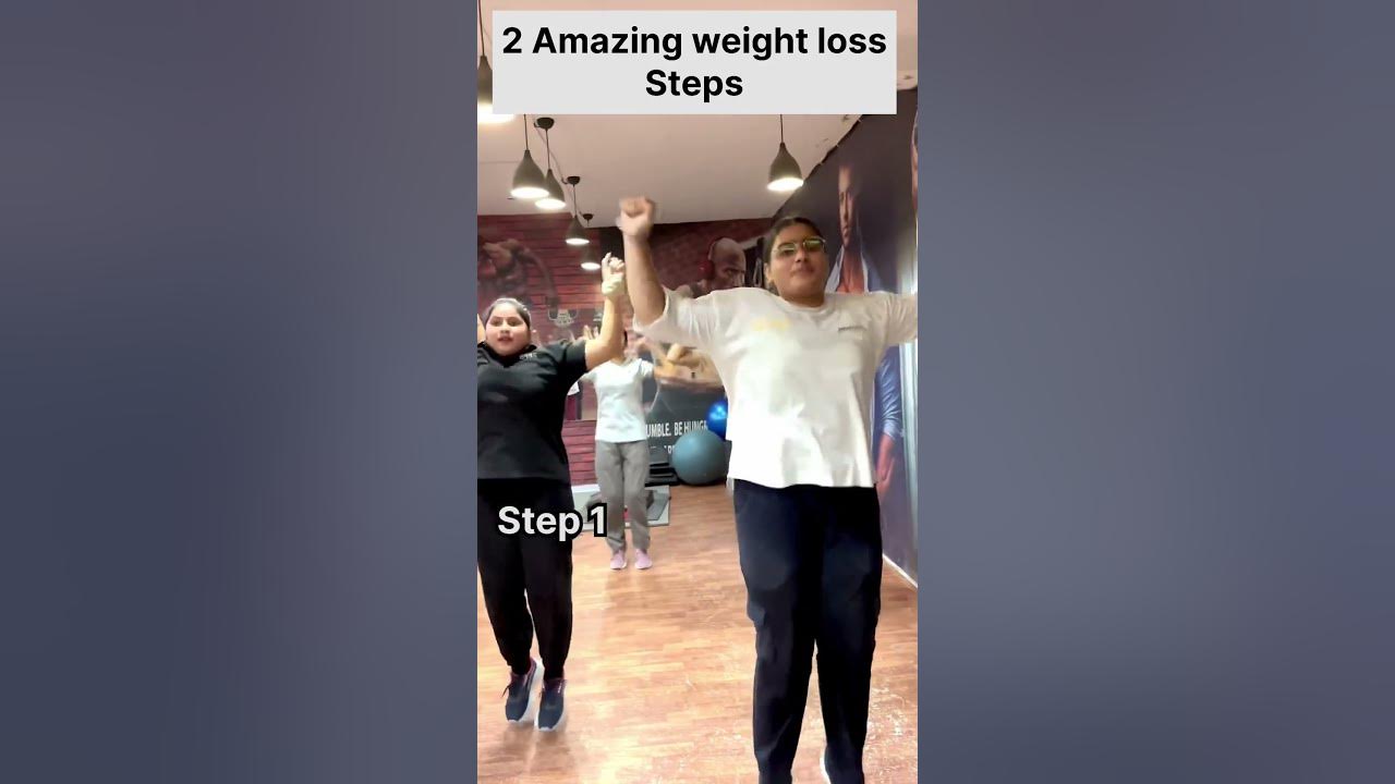 2 easy weight loss steps at home | easy steps |weight loss workout |# ...