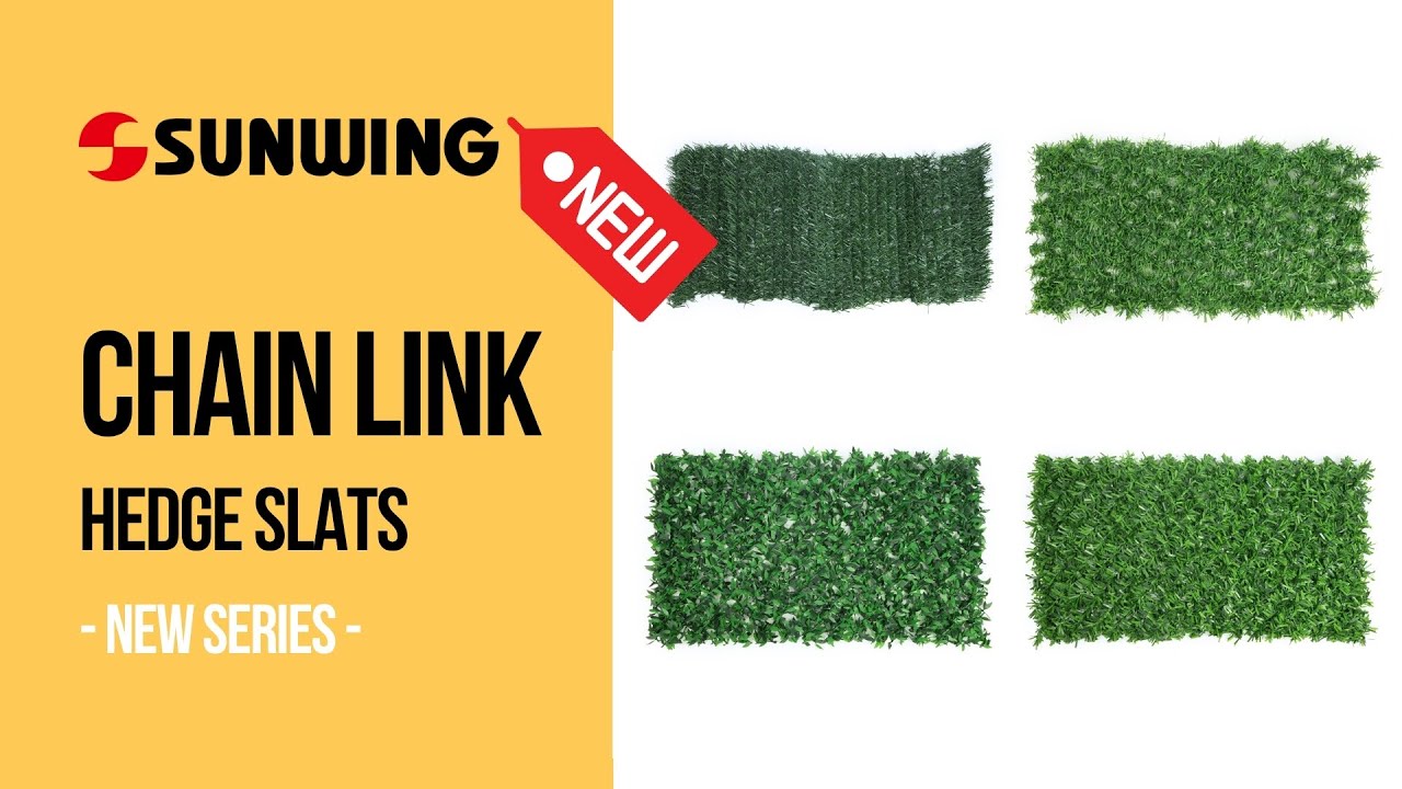 Low-Cost Chain Link Hedge Slats — Practical Greenery That Sells Itself ...