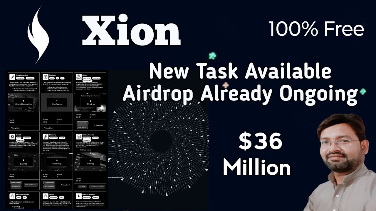 Xion Free Airdrop New Task Available !! $25 Million Funding complete ...