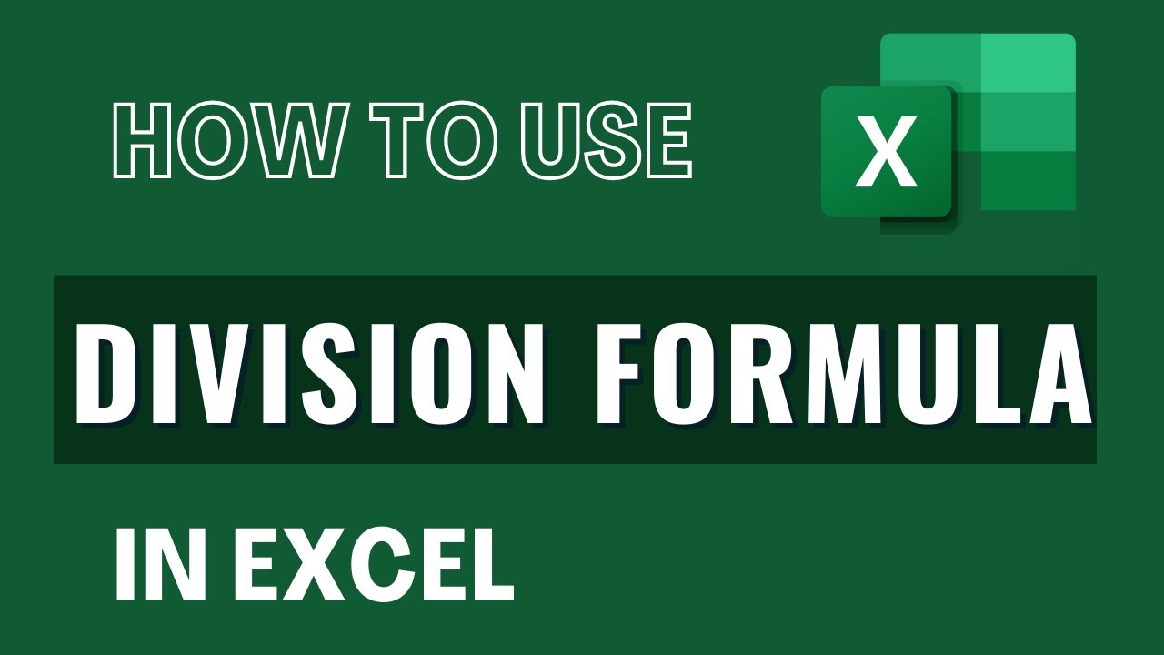 How To Use Division In Excel Formula YouTube how-to-use-division-in-excel-formula-youtube