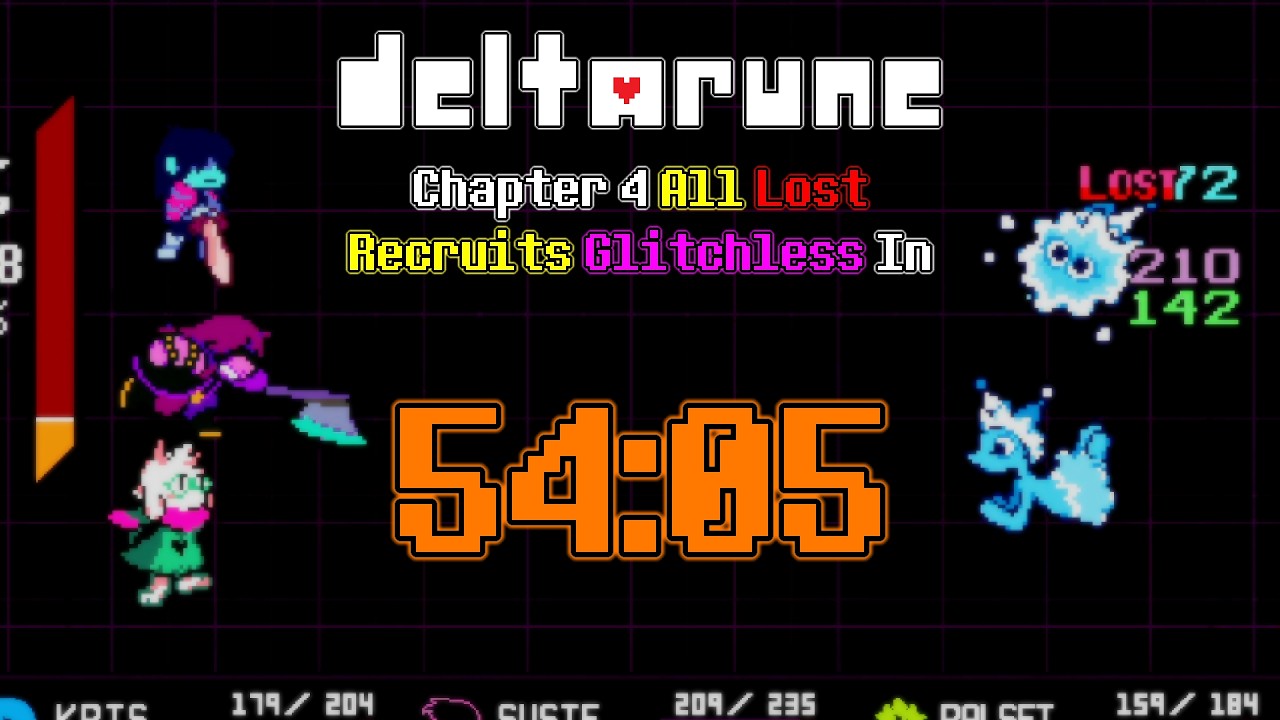 [WORLD RECORD] DELTARUNE Chapter 4 All Lost Recruits Glitchless ...