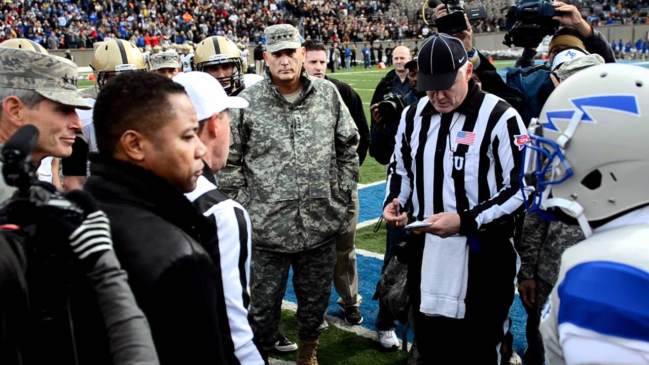 Air Force vs Army 2011 Coin Toss - YouTube
