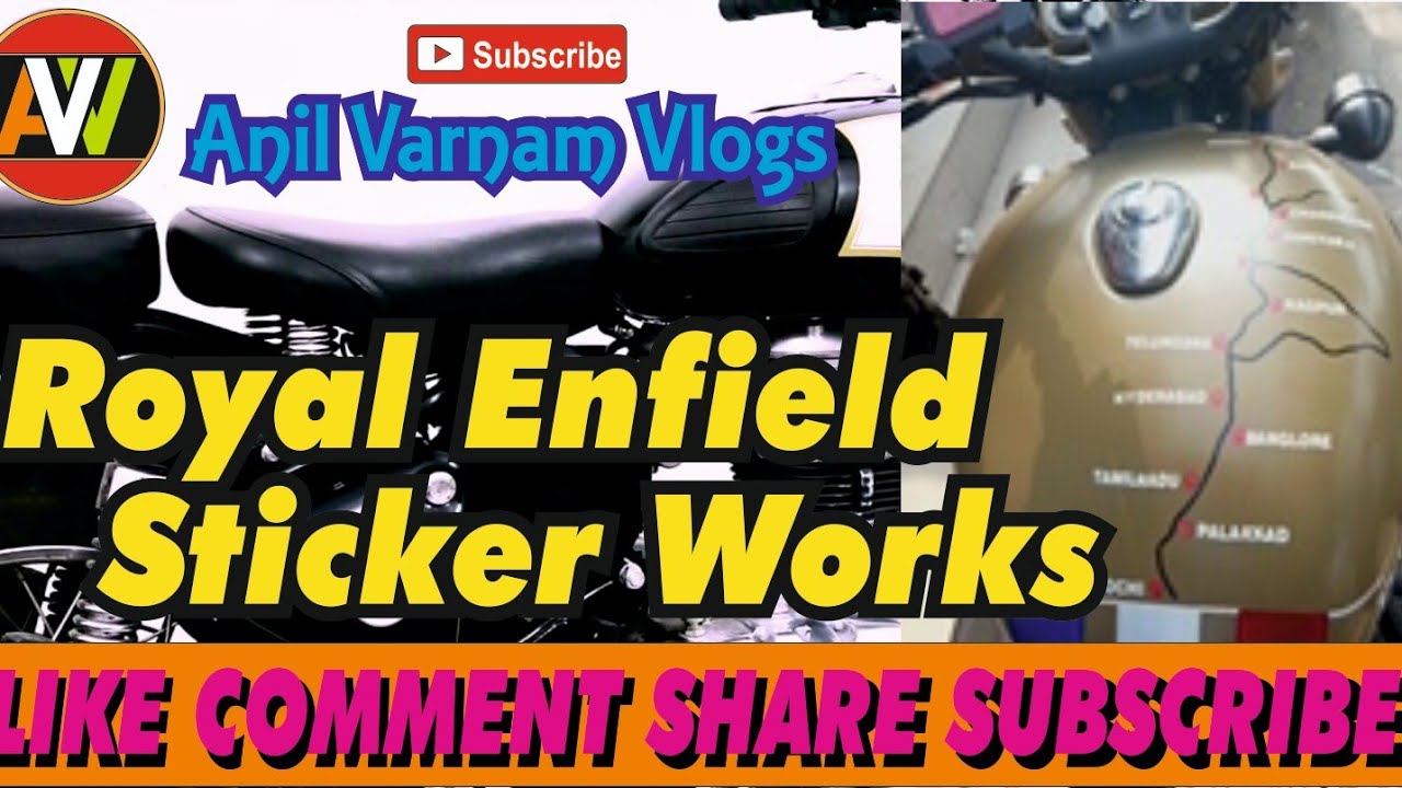 Royal Enfield Modification | Royal Enfield Sticker Works | Bullet ...