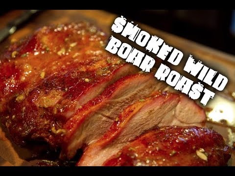 Smoked Wild Boar Roast with Peach and Rosemary Glaze and Mad Hunky Pork ...