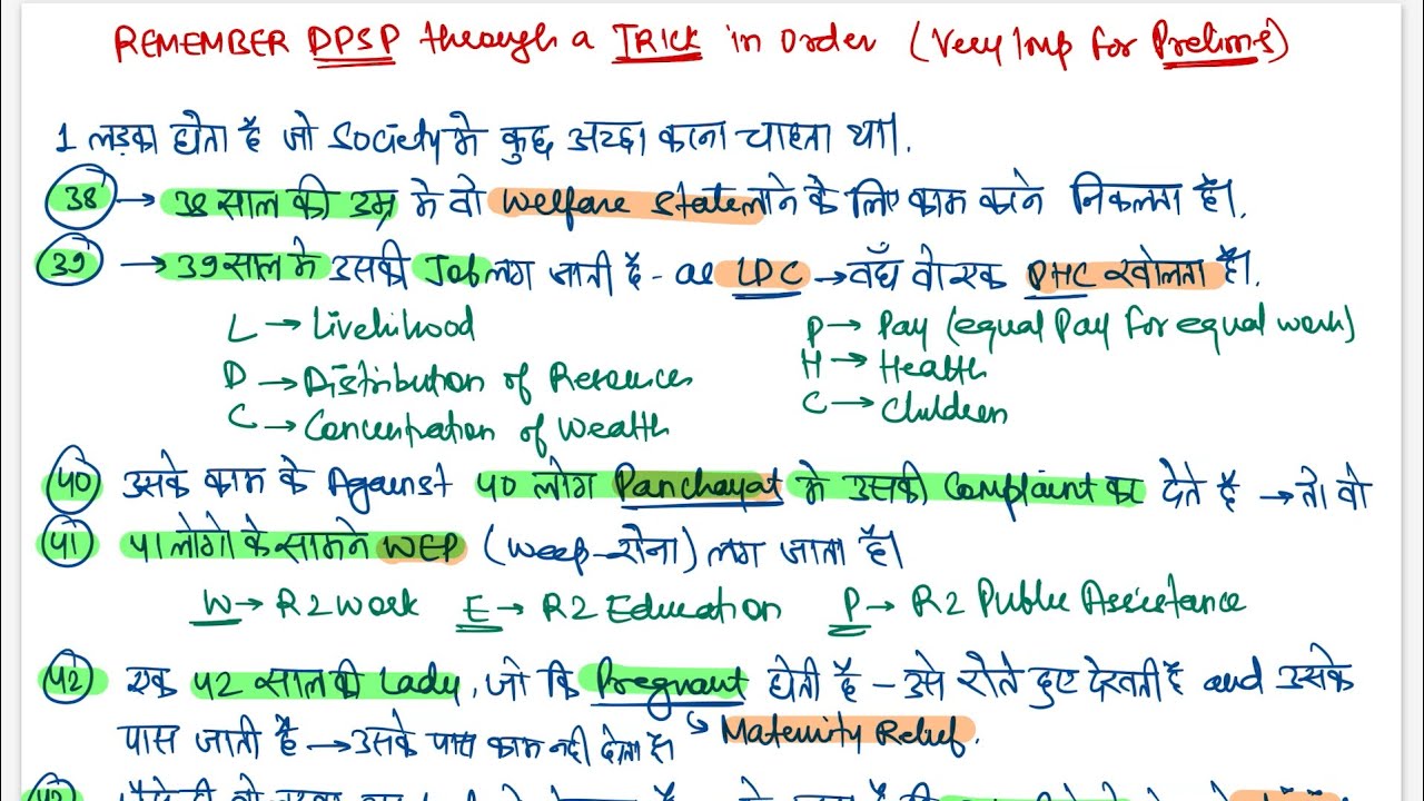 Remember DPSP Through TRICK| Understand the story to learn DPSP| #dpsp ...