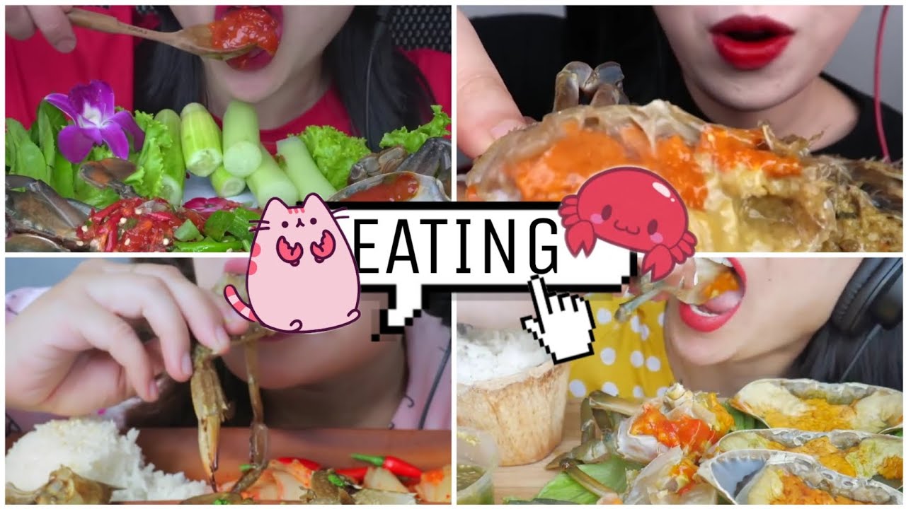 CRABS||compilation||MUKBANG [ASMR] EATING SOUNDS||no talking - YouTube