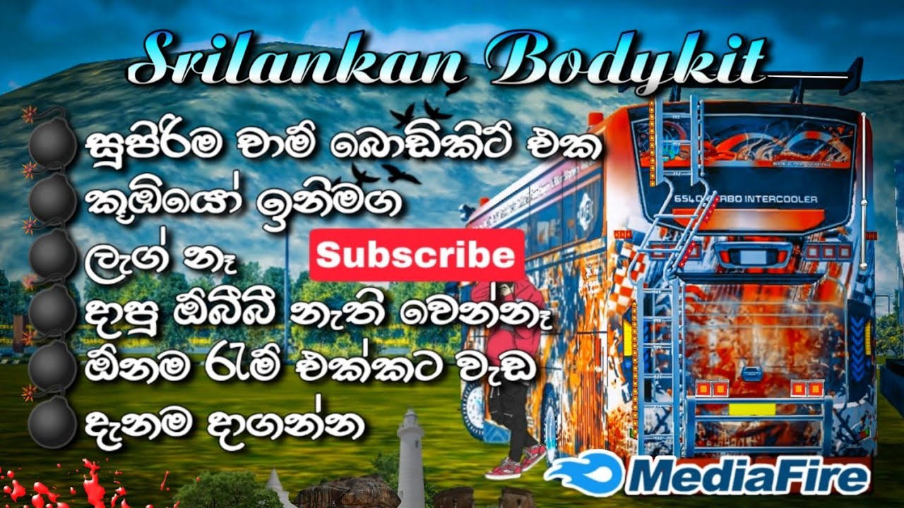 Bus Simulator Indonesia | Sri Lankan Bodykit | Bussid Bodykit | Kumbiyo ...