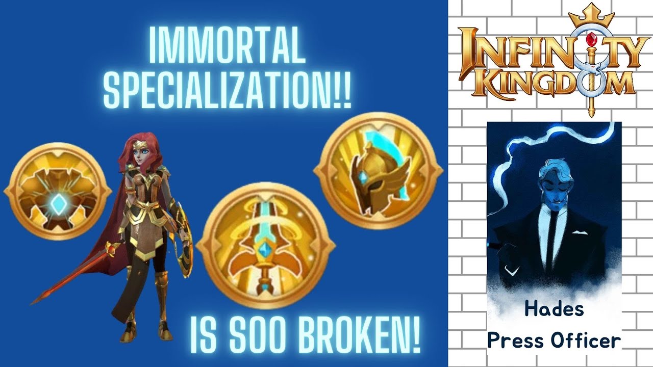 (Hades Guide) Immortal Specialization is OP!!! - Infinity Kingdom - YouTube