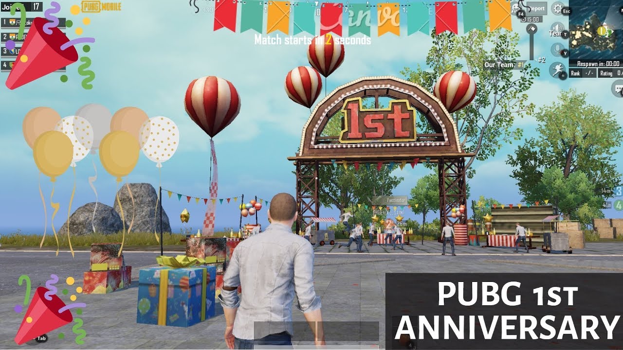 PUBG 1st Anniversary THEME | PUBG Mobile LIVE GAMEPLAY | SQUAD GAMEPLAY ...
