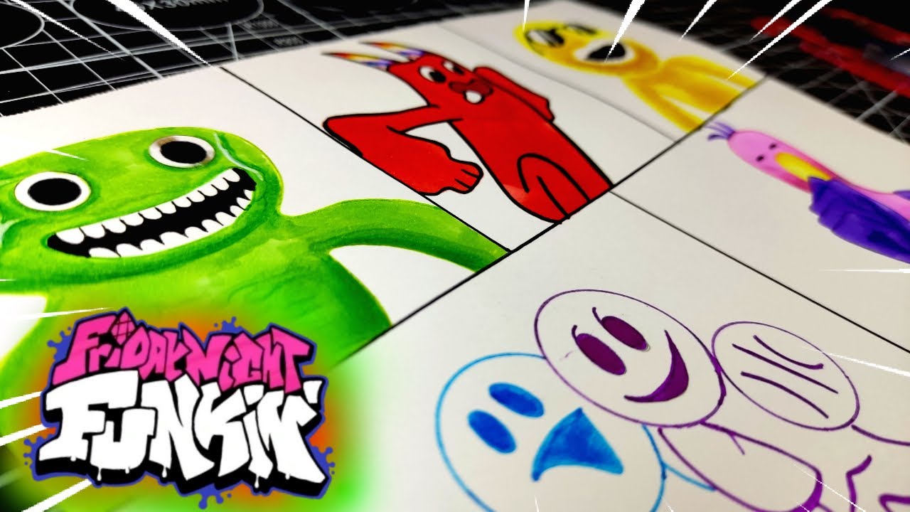 DIBUJO FRIDAY NIGHT FUNKIN New Garten of Banban Mod - BanBan vs ...