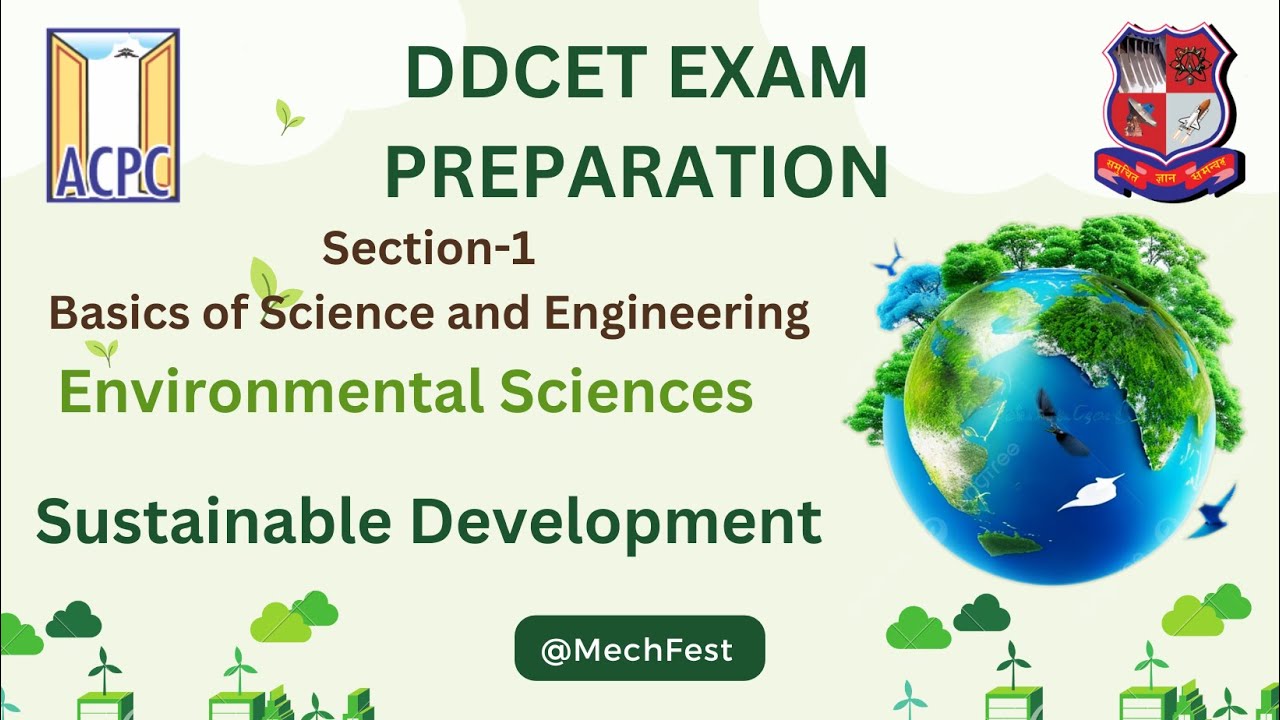 DDCET Exam Preparation| Environment | Ch-2 Sustainable Development ...