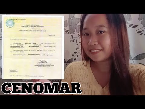 PAANO KUMUHA NG CENOMAR ONLINE? EASY STEP BY STEP GUIDE - YouTube