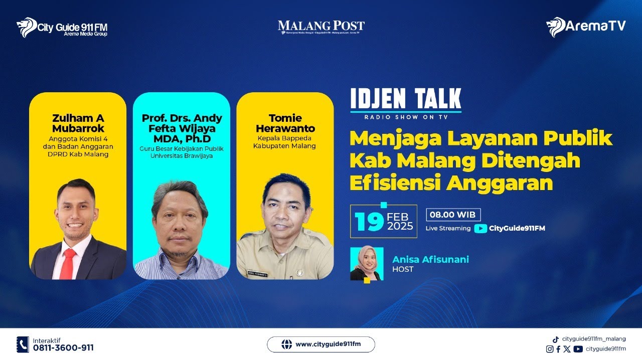 Idjen Talk - Menjaga Layanan Publik Kabupaten Malang Ditengah Efisiensi ...