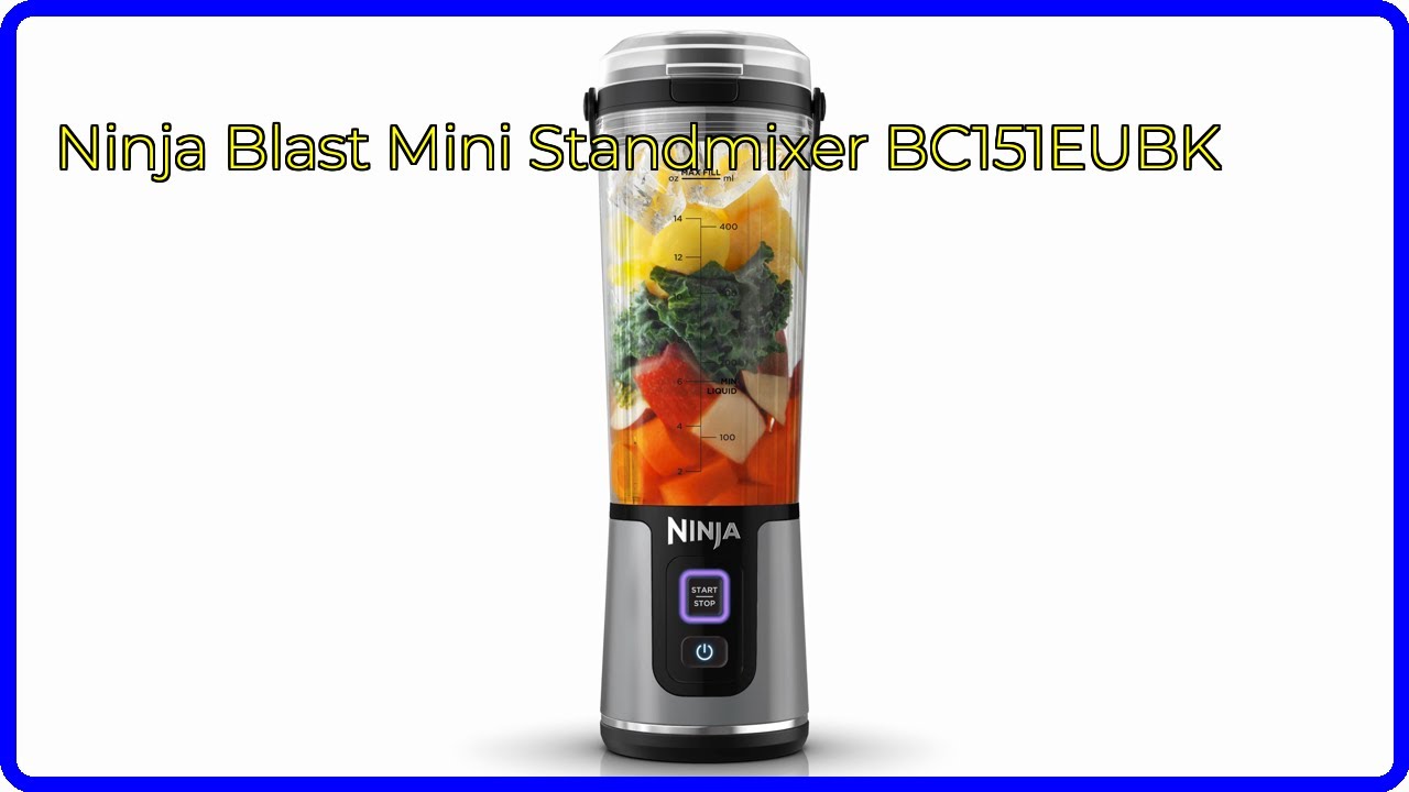 BEWERTUNG (2024): Ninja Blast Mini Standmixer BC151EUBK. WESENTLICHE ...