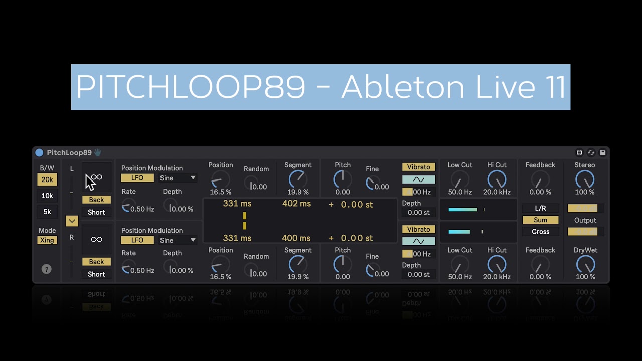 Ableton Live 11 - PitchLoop89 - YouTube