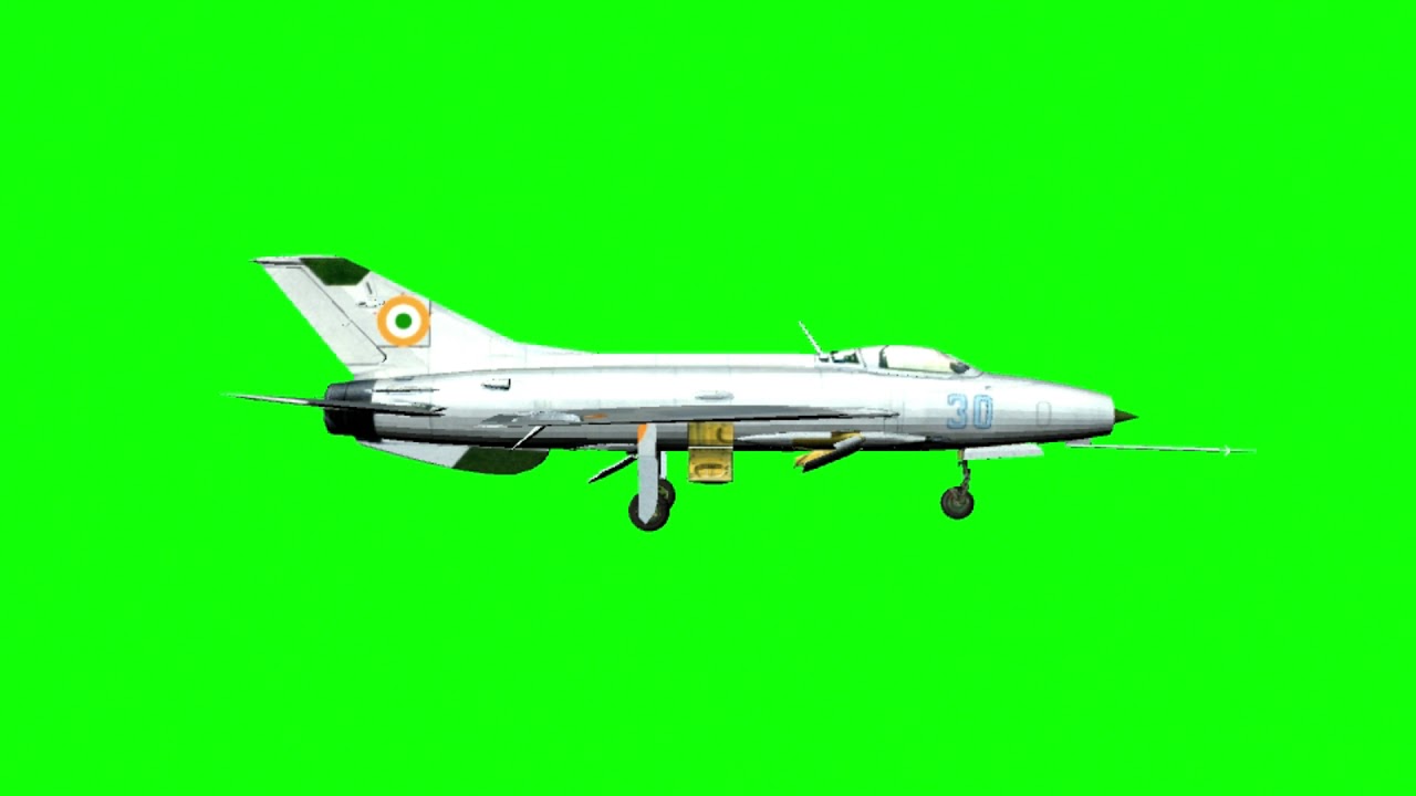 Mig 21 side view running Green Screen | Only Available here - YouTube