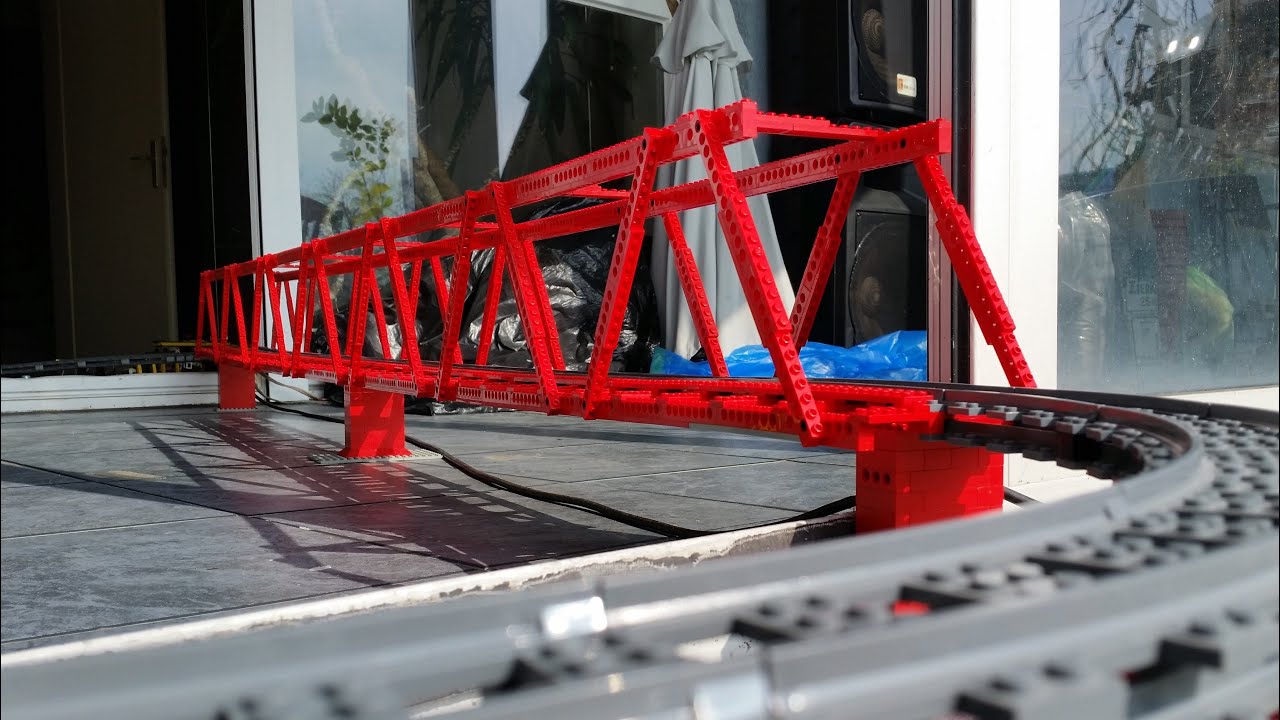 A LEGO Train Bridge - My Lego Train access for the World outside - YouTube