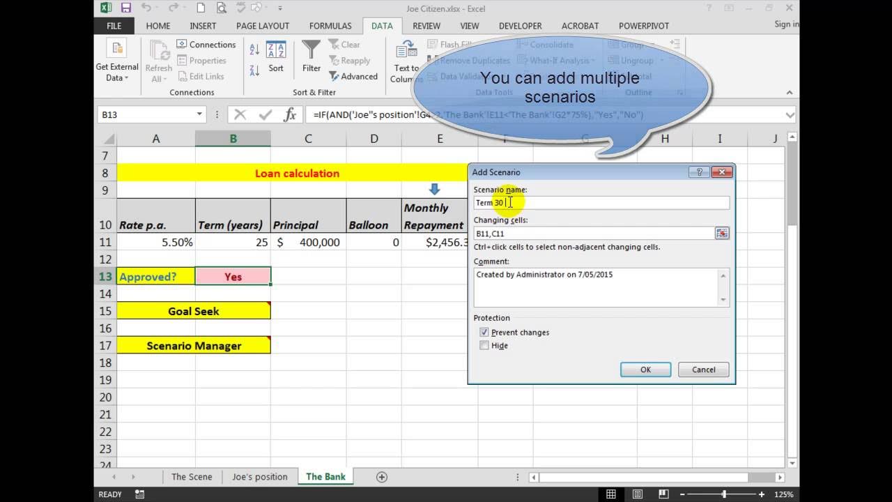 Part 2 - How to plan and construct an Excel spreadsheet - Goal Seek and ...
