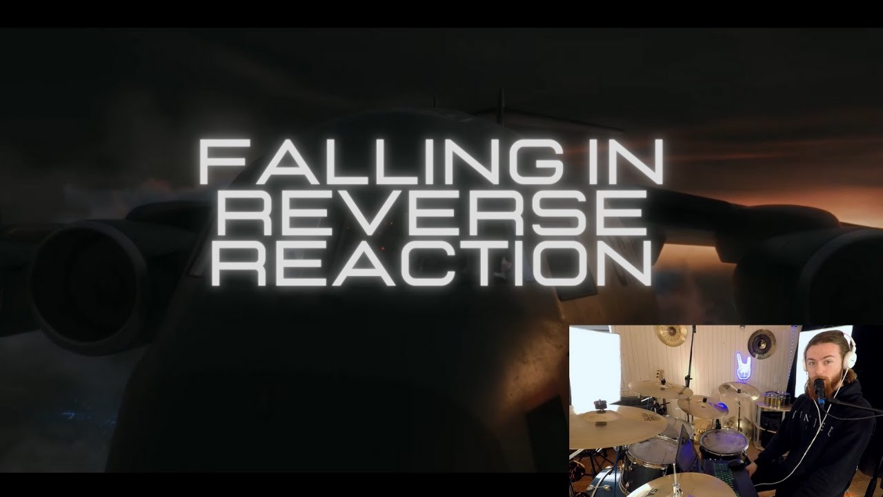 METAL DRUMMER REACTS - FALLING IN REVERSE - WATCH THE WORLD BURN - YouTube