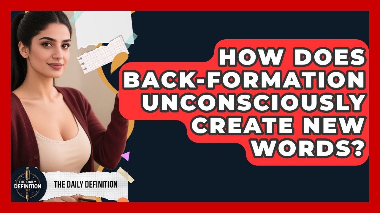 How Does Back-formation Unconsciously Create New Words? - The Daily ...