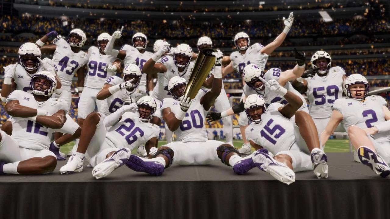CFB 25 TCU Dynasty Mode S4 Ep 66 4th Straight Ring - YouTube