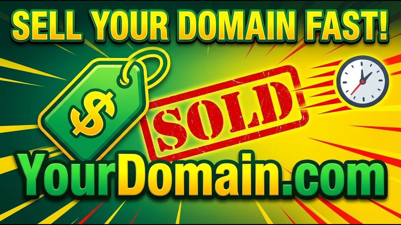 The fastest ways to sell your domain name [Sell it Today] - YouTube