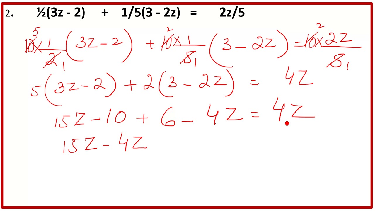 Applied Math 1010:Chapter 1 :Lesson 5: Intro to Linear equation English ...