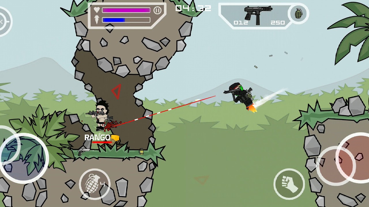 Mini militia gameplay|excellent skills - YouTube