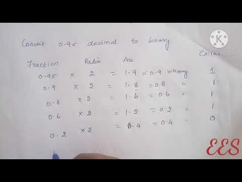 Decimal (fraction) to binary conversion problem in Tamil - YouTube