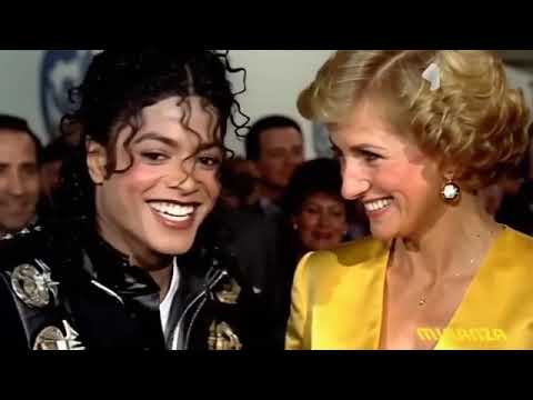 Michael Jackson conoce a Diana de Gales y al Pincipe Carlos