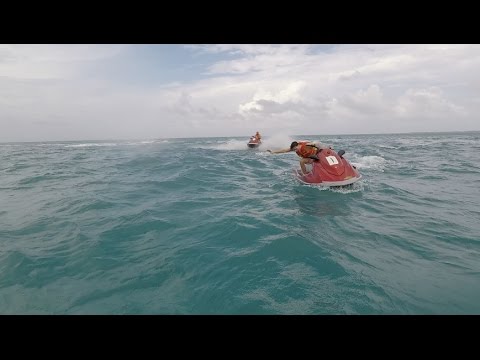 Falling off a Jet Ski - YouTube