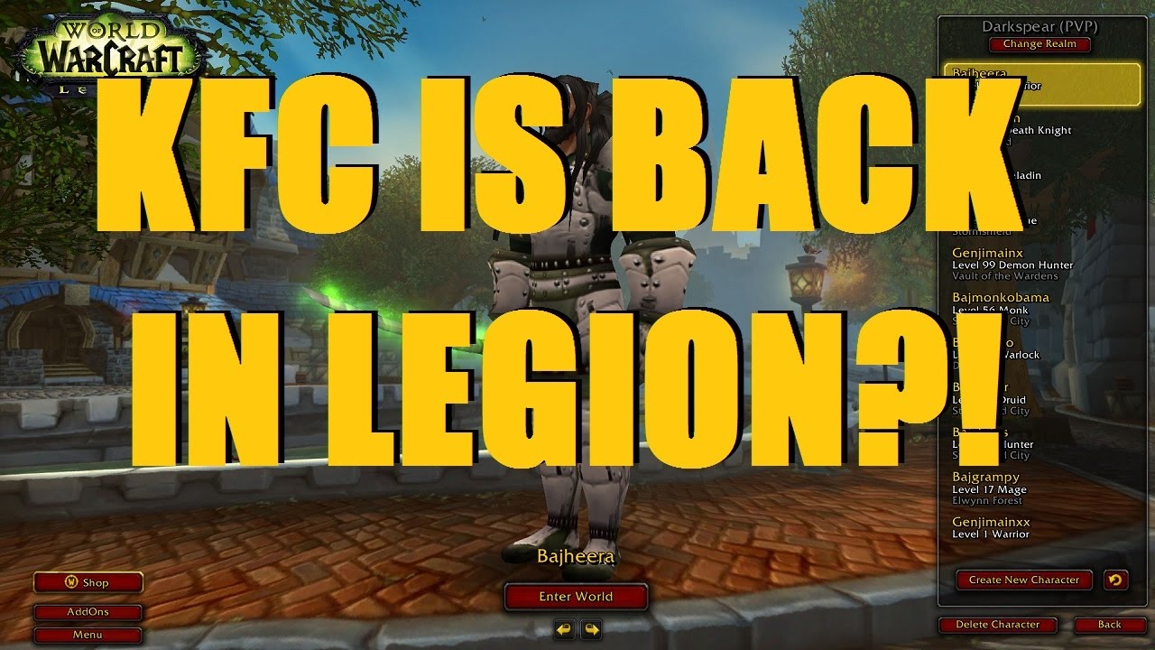 Bajheera - "KFC IS BACK IN LEGION?!" (Part 2) - WoW 7.1 Arms Warrior ...